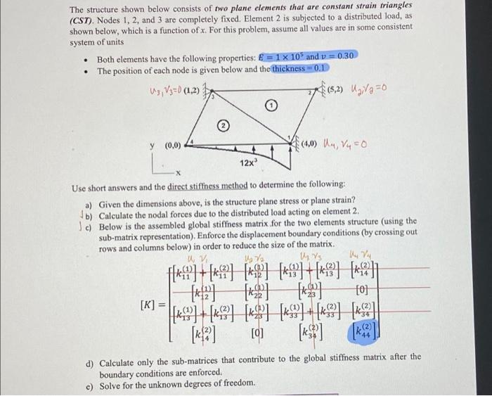 Solved The structure shown below consists of two plane | Chegg.com