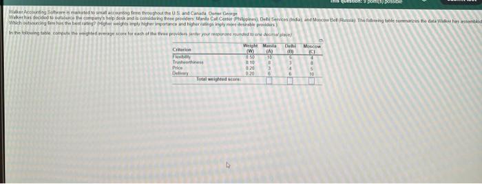 Solved man pomposte Walker Accounting Software and to | Chegg.com