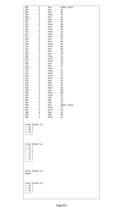 Solved #define N 5 #define SIZE 20 int Stack[N][SIZE]; | Chegg.com