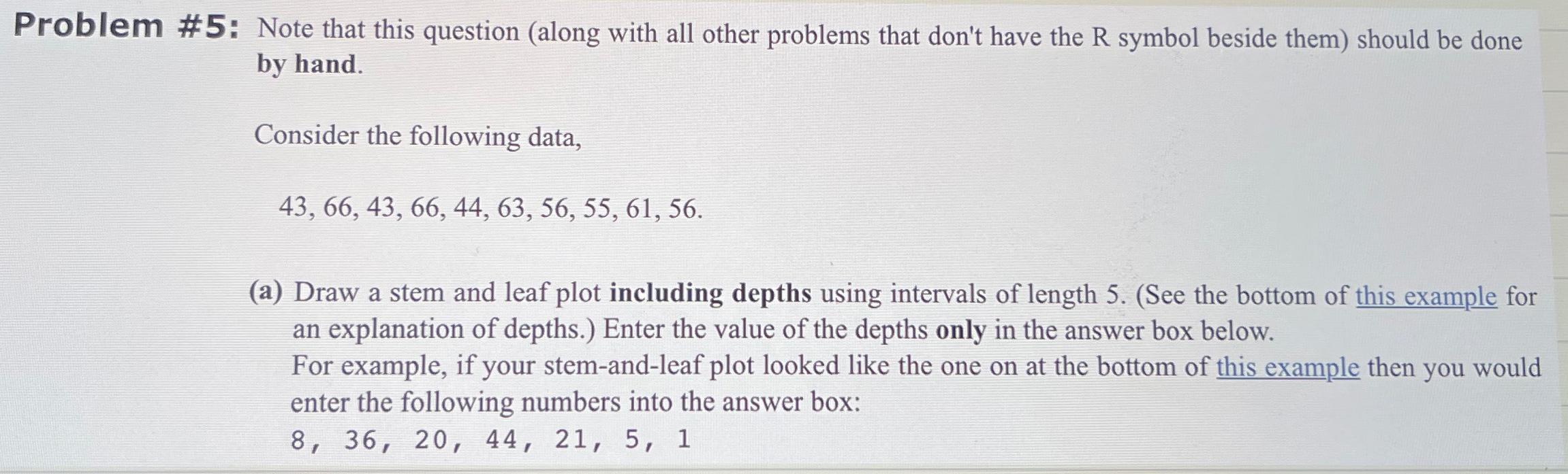 Problem #5: Note that this question (along with all | Chegg.com