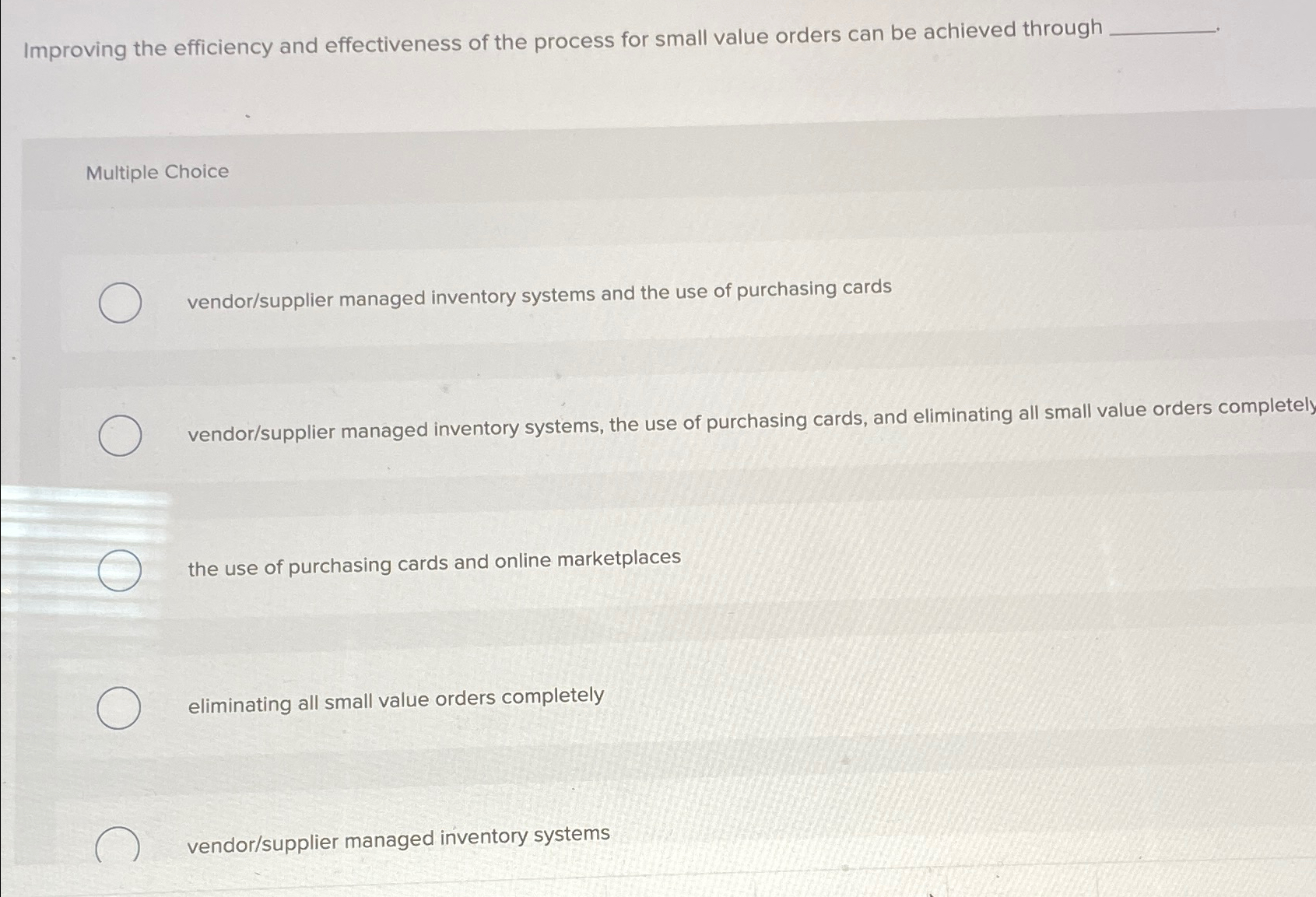Solved Improving the efficiency and effectiveness of the | Chegg.com