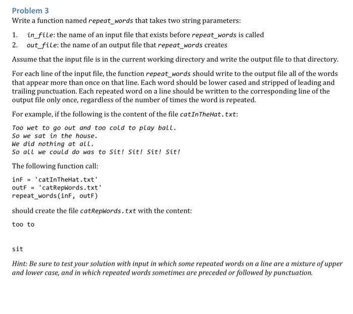 Solved Problem 1 Write a function file_copy that takes two | Chegg.com