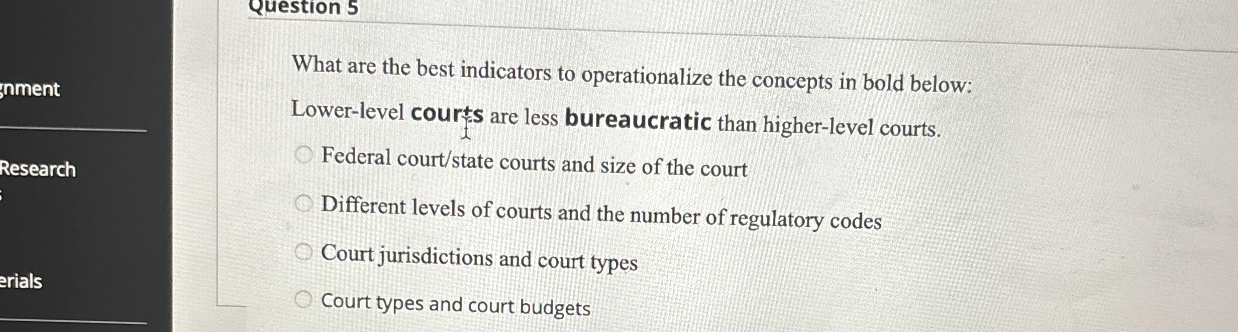 Solved What are the best indicators to operationalize the | Chegg.com