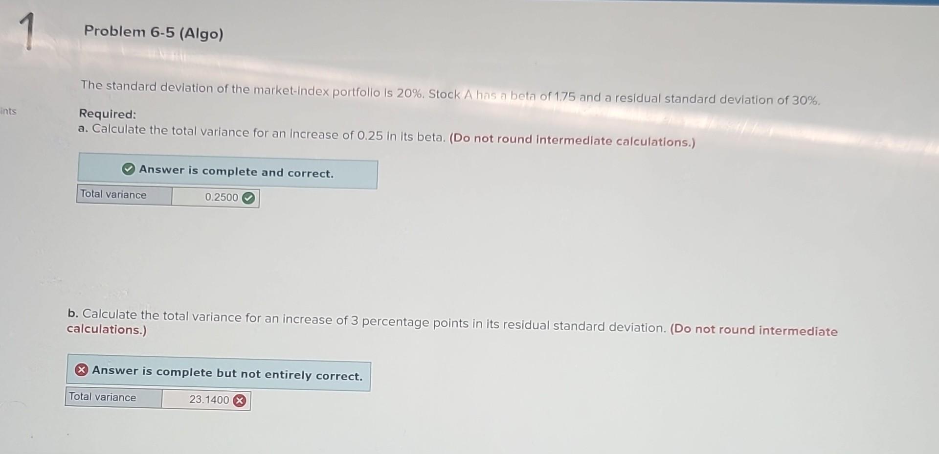 Solved The standard deviation of the market-index portfolio | Chegg.com