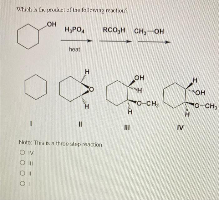 Solved Which is the product of the following reaction? ОН - | Chegg.com