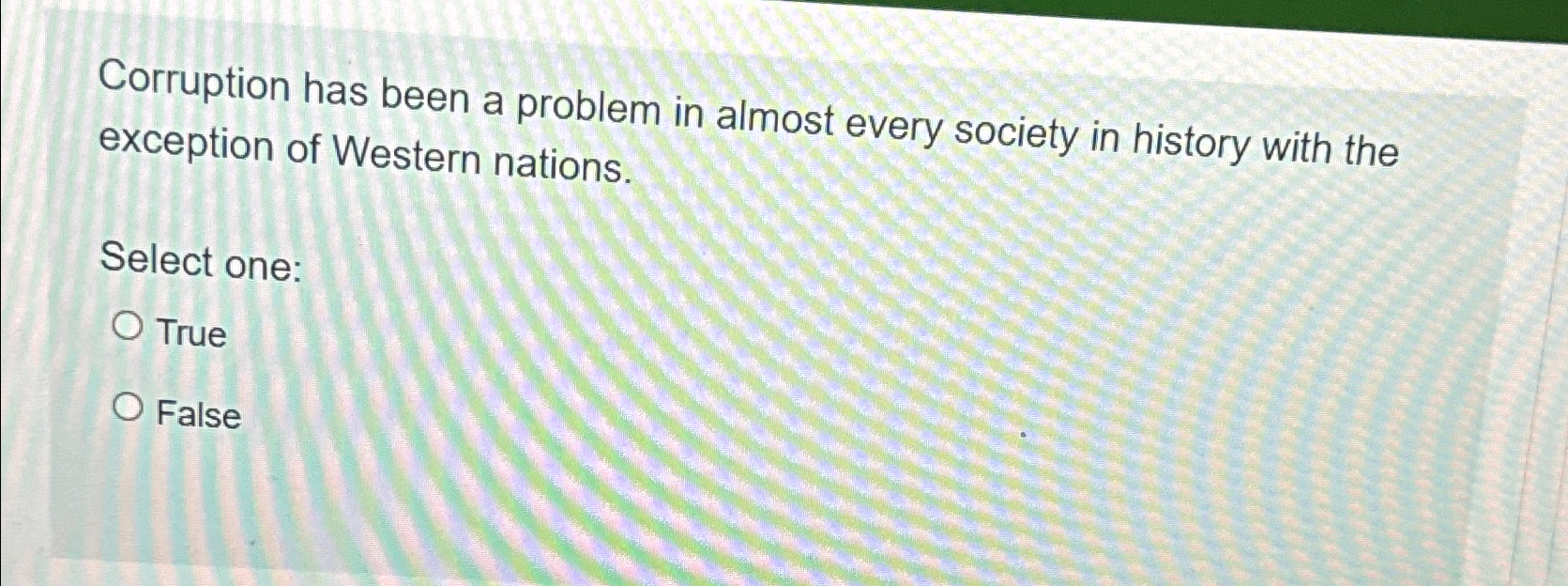 Solved Corruption has been a problem in almost every society | Chegg.com