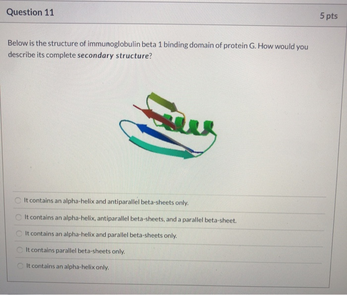 Solved Question 11 5 pts Below is the structure of | Chegg.com