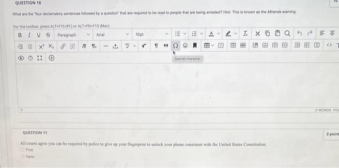 Solved Which of the following are not protected speech under | Chegg.com
