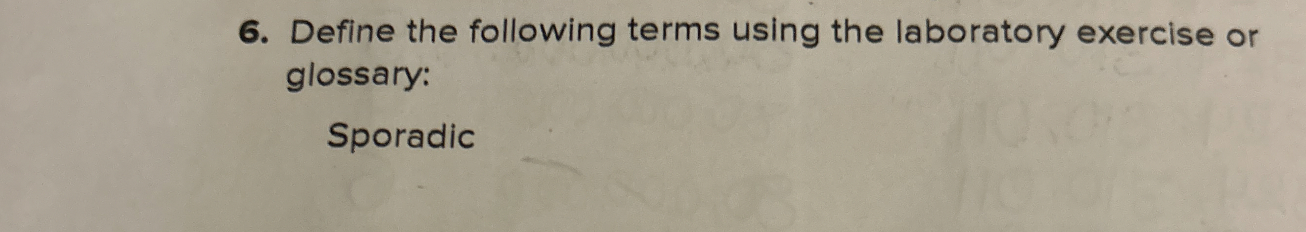 Solved Define the following terms using the laboratory | Chegg.com