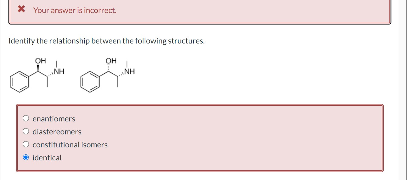 Solved Your answer is incorrect.Identify the relationship | Chegg.com
