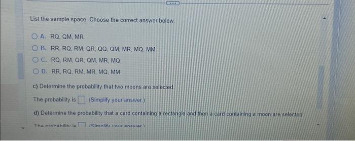 Solved A box contains three cards. On one card there is a | Chegg.com