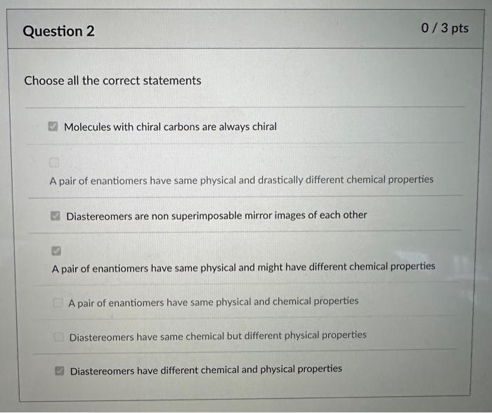 Solved Choose all the correct statements Molecules with | Chegg.com