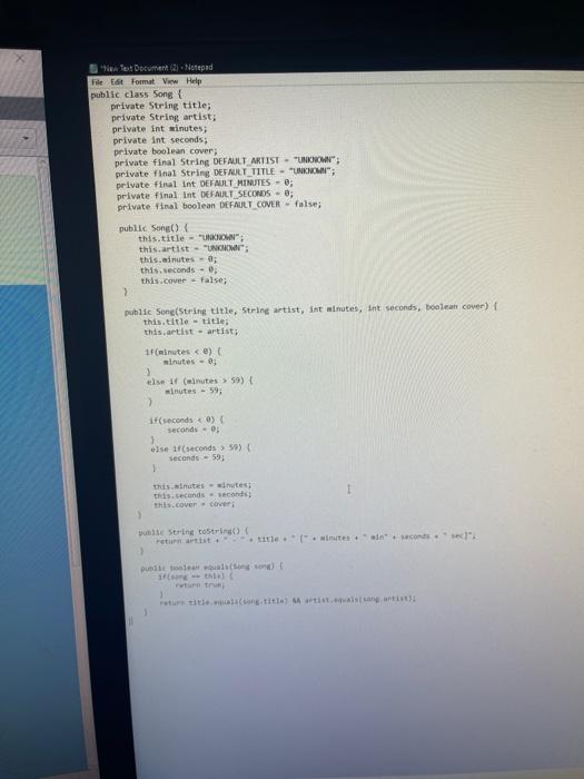 Solved java, I attached the main class showing how the | Chegg.com
