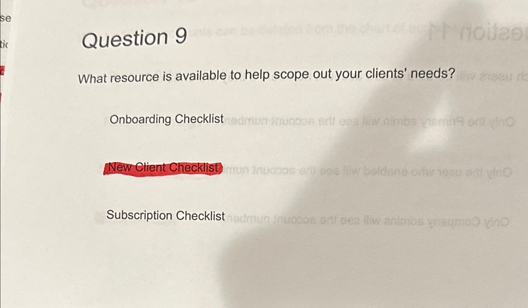 Solved Question 9What resource is available to help scope | Chegg.com