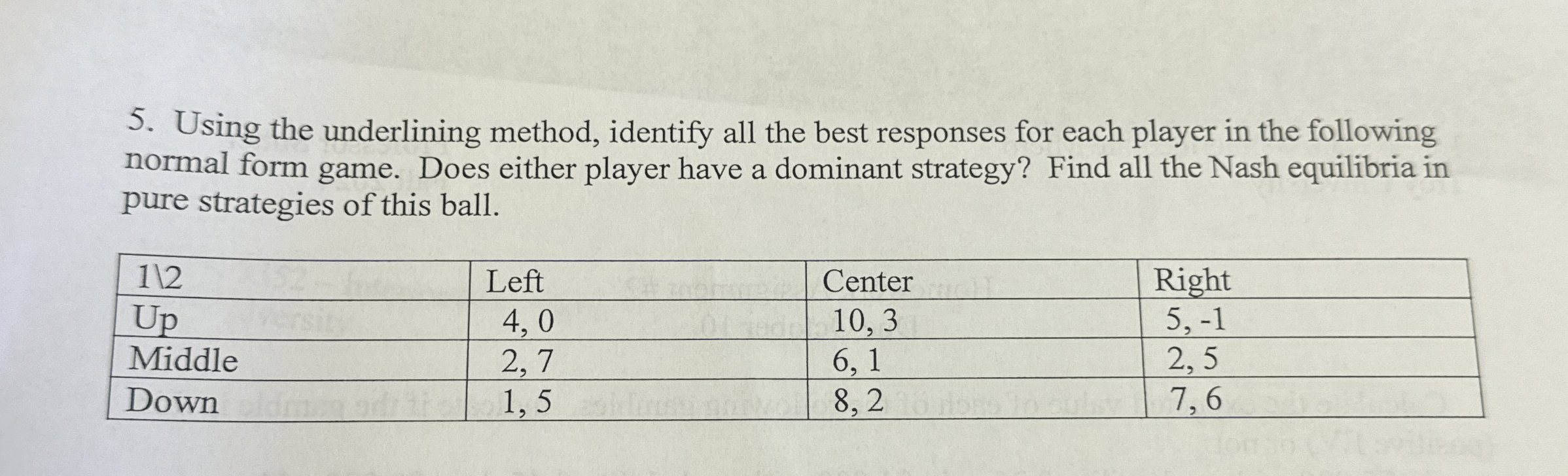 Solved Using the underlining method, identify all the best | Chegg.com