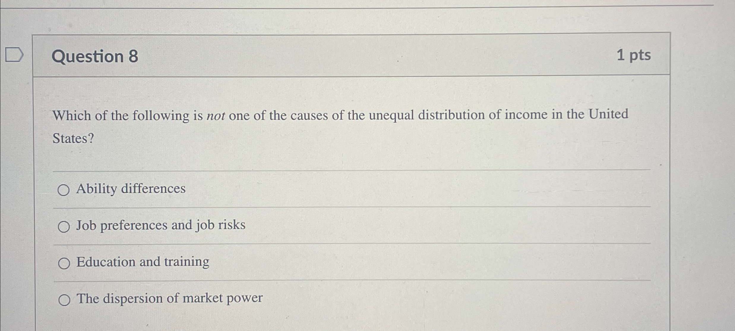 Solved Question 81 ﻿ptsWhich of the following is not one of | Chegg.com