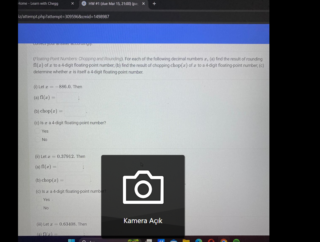 Solved (Floating-Point Numbers: Chopping and Rounding). ﻿For | Chegg.com