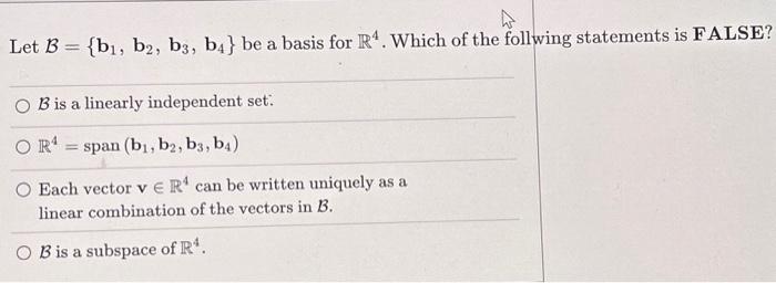 Solved Which of the following sets is not a subspace of R3 ? | Chegg.com