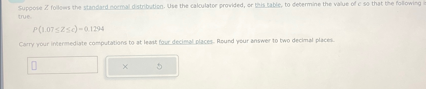 Solved Suppose Z ﻿follows the standard normal distribution. | Chegg.com