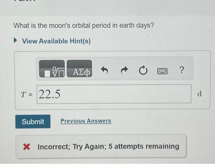 Solved A 5.4×1021 kg moon orbits a distant planet in a | Chegg.com