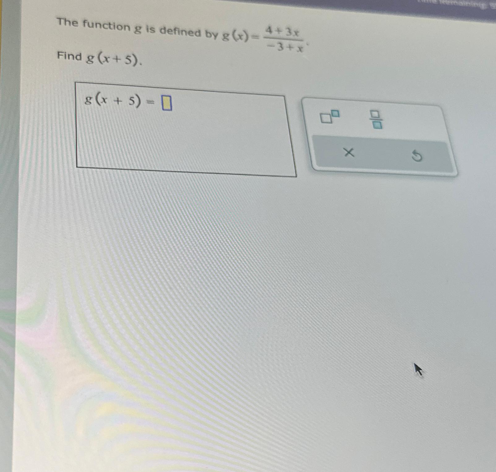 Solved The function g ﻿is defined by g(x)=4+3x-3+x.Find | Chegg.com