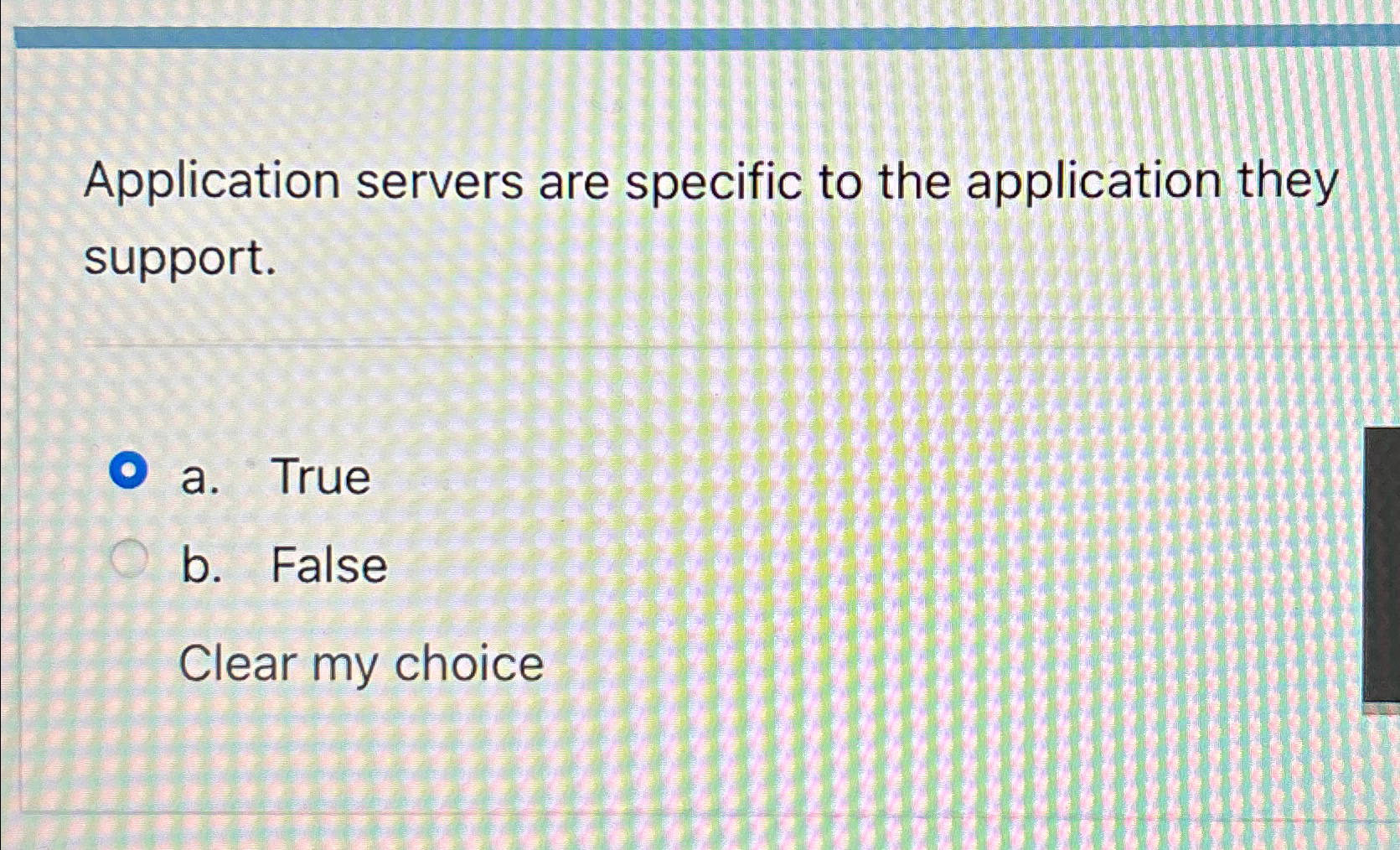 Solved Application servers are specific to the application | Chegg.com