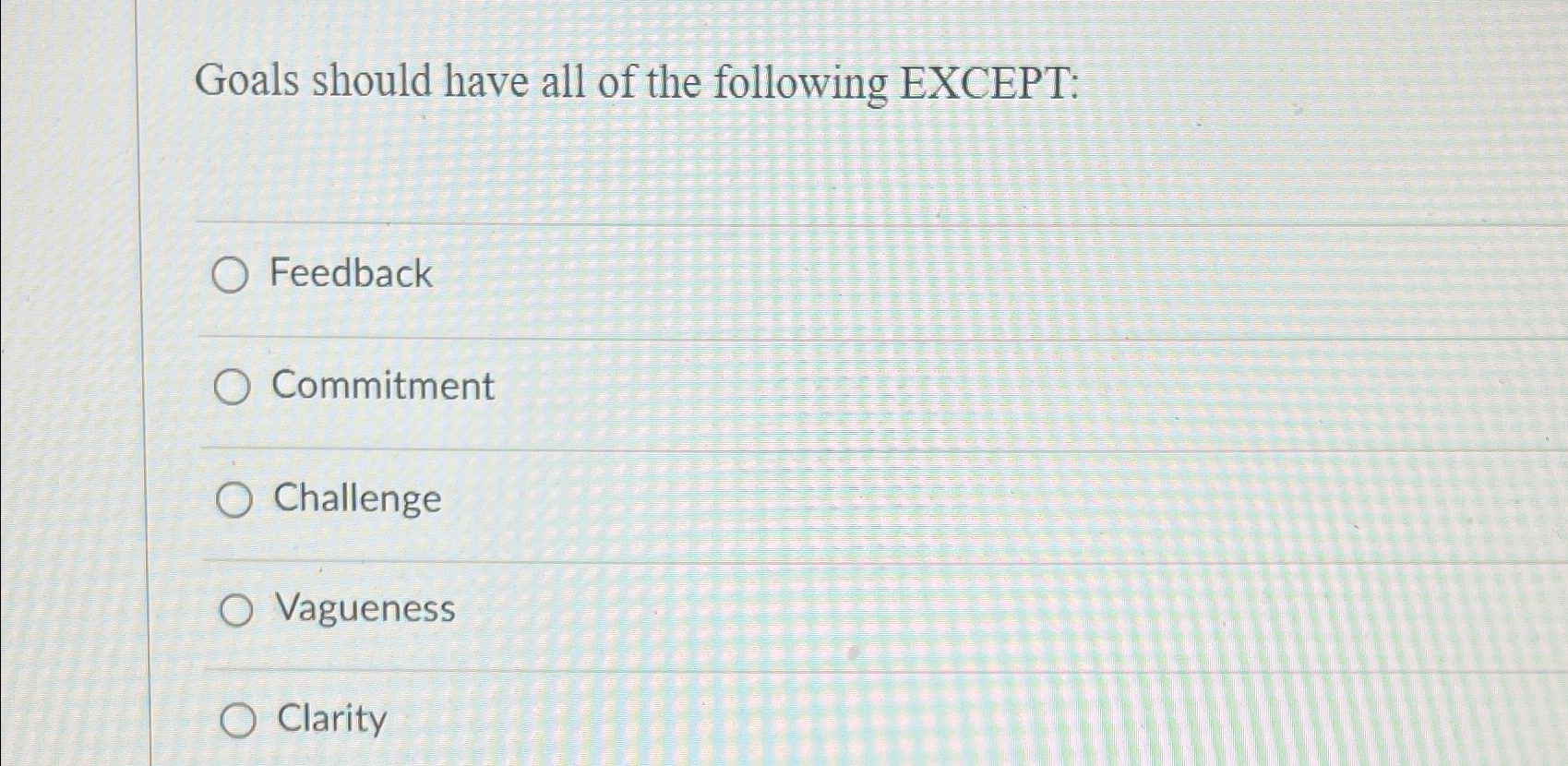 Solved Goals should have all of the following | Chegg.com