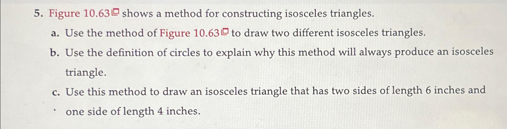 Solved Figure 10.63 ﻿shows a method for constructing | Chegg.com