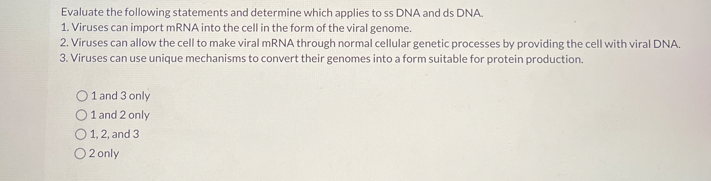 Solved Evaluate the following statements and determine which | Chegg.com