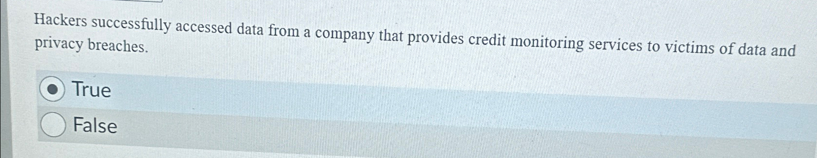 Solved Hackers successfully accessed data from a company | Chegg.com