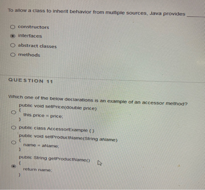 Solved To allow a class to inherit behavior from multiple | Chegg.com