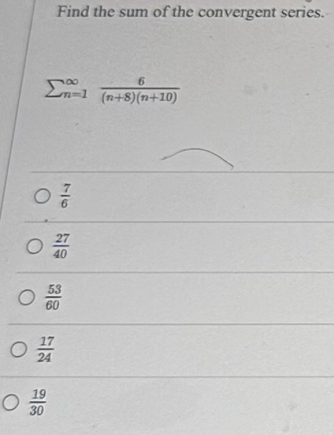 Solved Find the sum of the convergent | Chegg.com