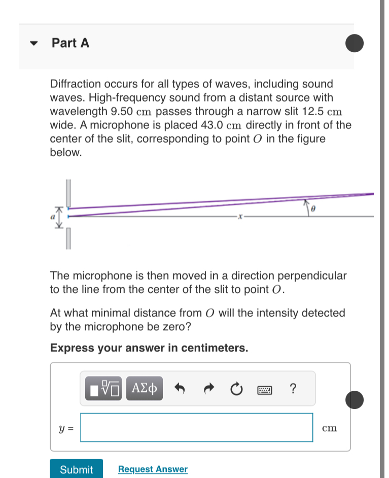 Solved Part ADiffraction occurs for all types of waves, | Chegg.com