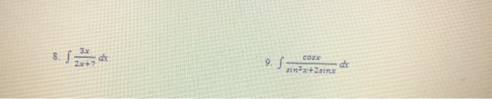 Solved Section 8.7: Integration by Tables and Other | Chegg.com