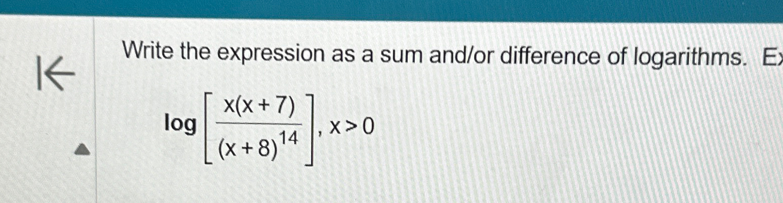 Solved Write the expression as a sum and/or difference of | Chegg.com