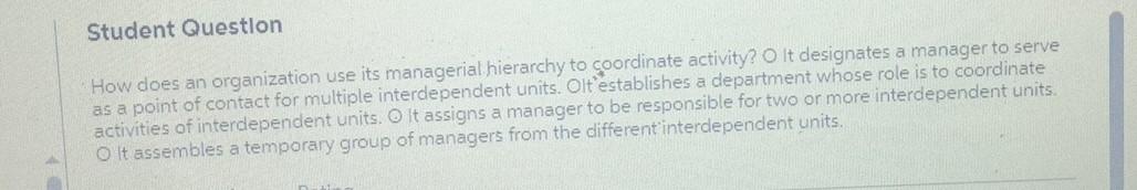 Solved Student QuestionHow does an organization use its | Chegg.com