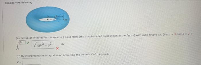 Solved Consider the following. (a) Set up an integral for | Chegg.com