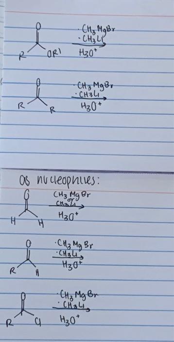 Solved this is using Grignard o Organolithium reagents as | Chegg.com