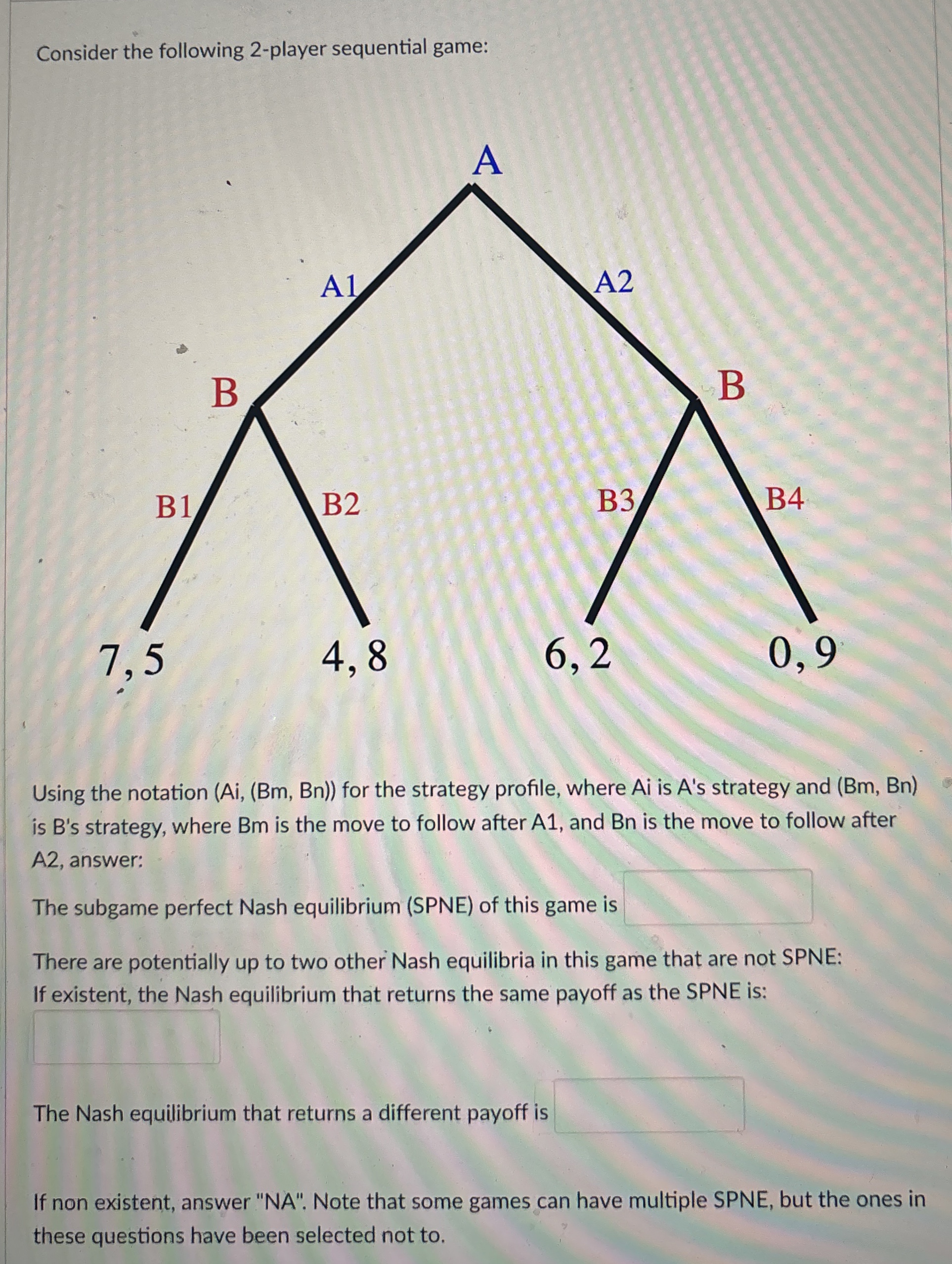 Solved Consider the following 2-player sequential game:Using | Chegg.com