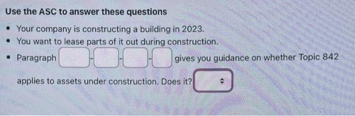 Solved Use the ASC to answer these questions • Your company | Chegg.com
