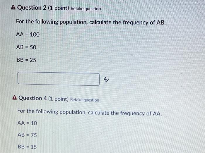 Solved A Question 2 (1 point) Retake question For the | Chegg.com