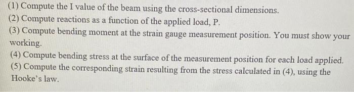 Solved (1) Compute the I value of the beam using the | Chegg.com