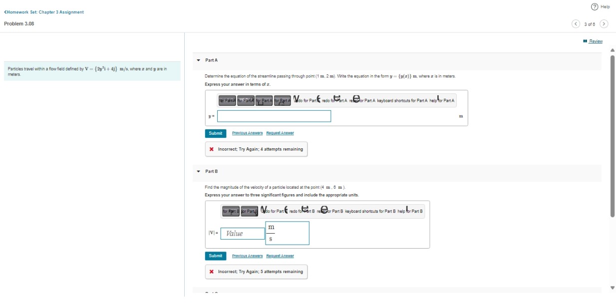 Solved Particles travel within a flow field defined by | Chegg.com