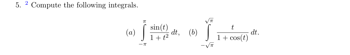 Solved ?2 ﻿Compute the following | Chegg.com