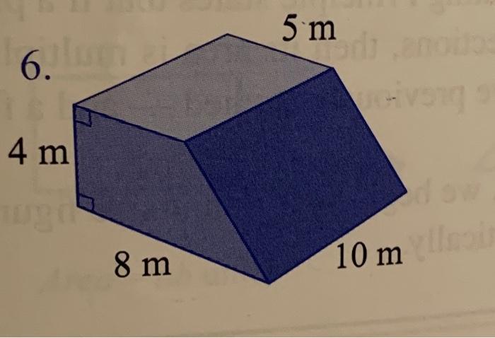 Solved find the volume of the prism shown | Chegg.com
