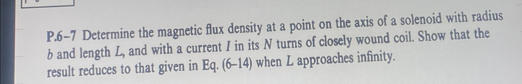 Solved P.6-7 ﻿Determine the magnetic flux density at a point | Chegg.com