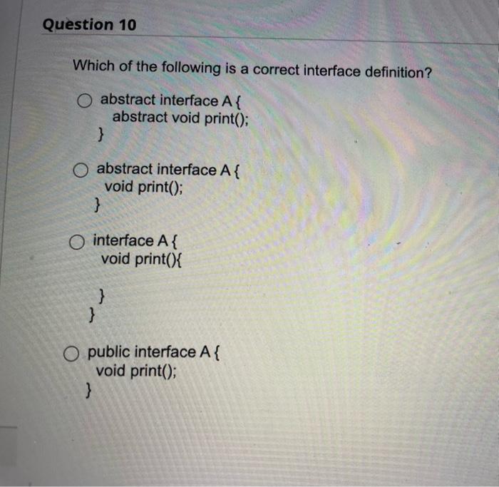 Solved Which of the following is the correct way of | Chegg.com