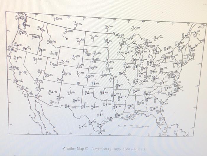 Solved Perform synoptic analysis:1. draw and label isobars | Chegg.com