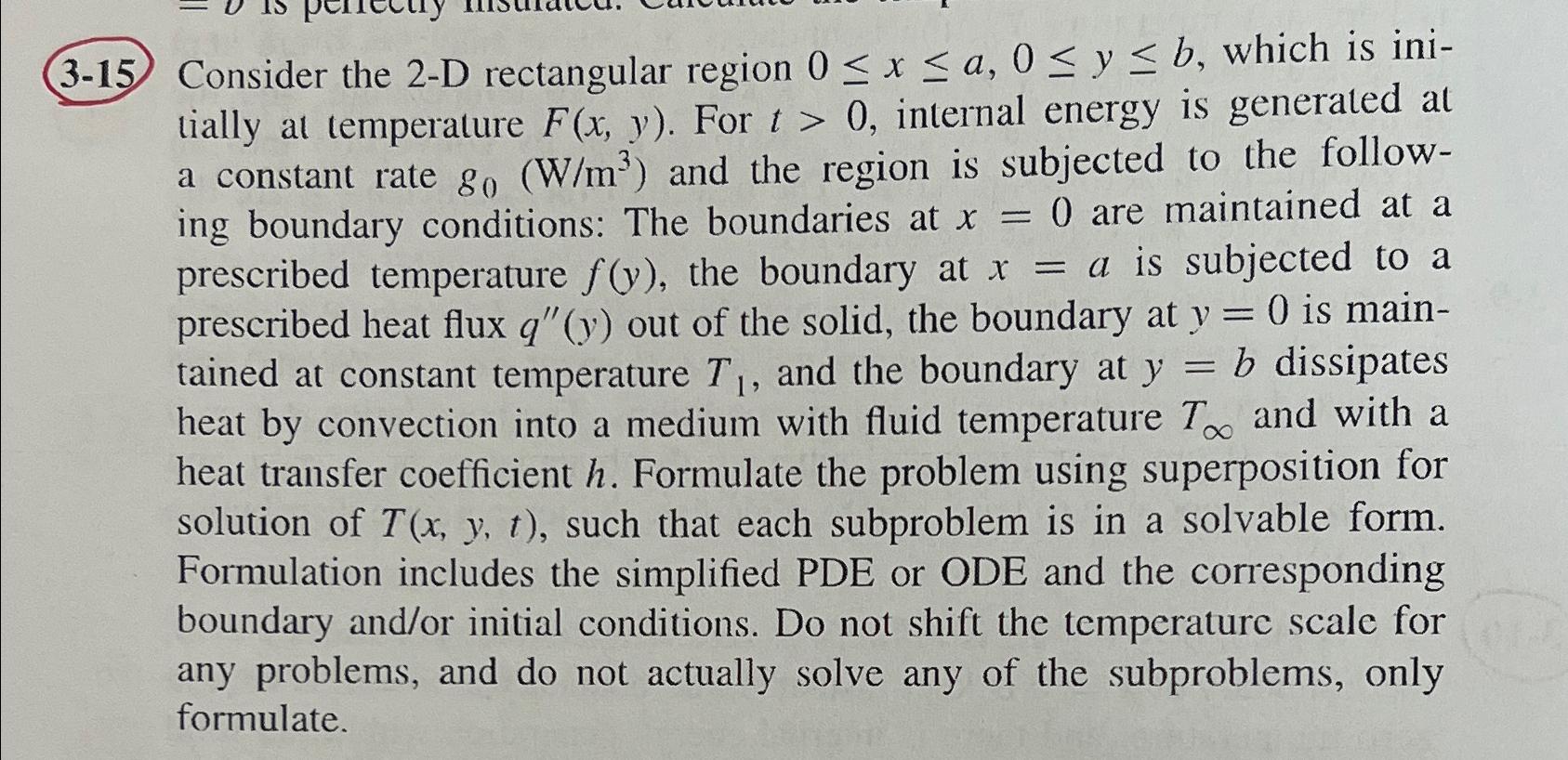 Solved 3-15. ﻿Consider the 2-D rectangular region | Chegg.com