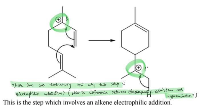 Solved This is the step which involves an alkene | Chegg.com